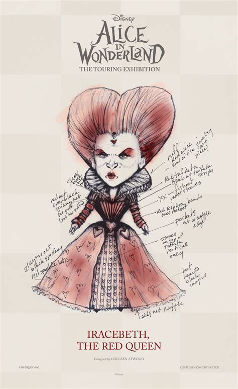The Red Queen Costume Sketch By Aliceinwonderland On Deviantart