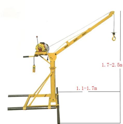 500kg Customized Davit Crane Small Mobile Crane Hoist Portable