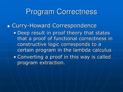 PPT Program Correctness PowerPoint Presentation Free Download ID 1294571