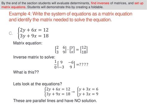Ppt 2 5 Determinants And Multiplicative Inverses Of Matrices Powerpoint Presentation Id 2864561