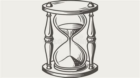 Antique Hourglass Time Passing Timeless Concept Vector Vector Design