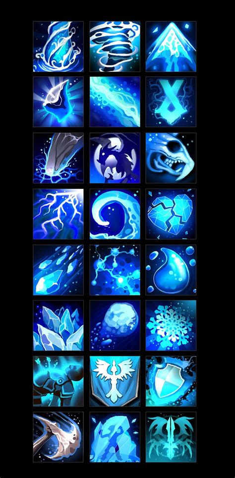 RPG Skills Icons Game Concept Art Game Icon Fantasy Rpg Games