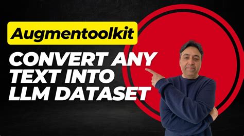 Convert Any Raw Text Into Llm Dataset Locally Augmentoolkit Youtube