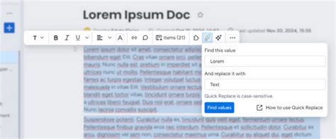 Quick Replace Find And Repalce Values In Workdocs And Monday Boards Share Your Monday Apps