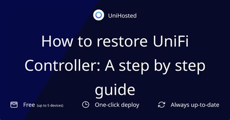 How To Restore Unifi Controller