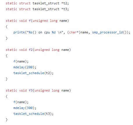 Linux Device Driver Tasklet