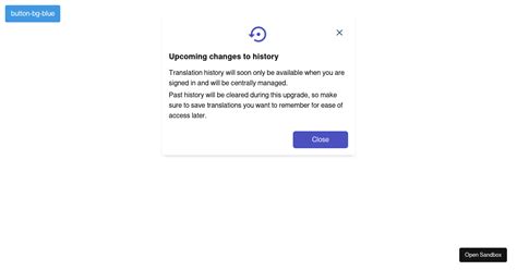 Alert Codesandbox