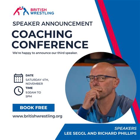 Speaker Announcement Lee Seggl British Wrestling Coaching Conference British Wrestling