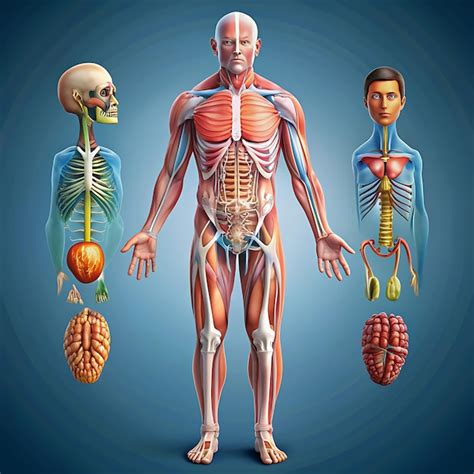 Anatomía De Las Partes Del Cuerpo Humano Foto Premium