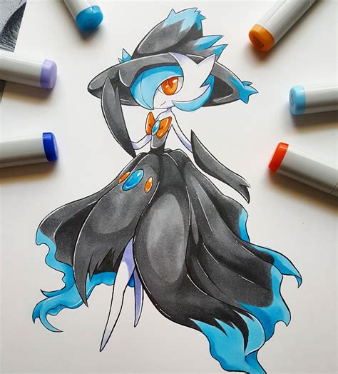 Gardevoir Mega Gardevoir And Mismagius Pokemon Drawn By Mandasart