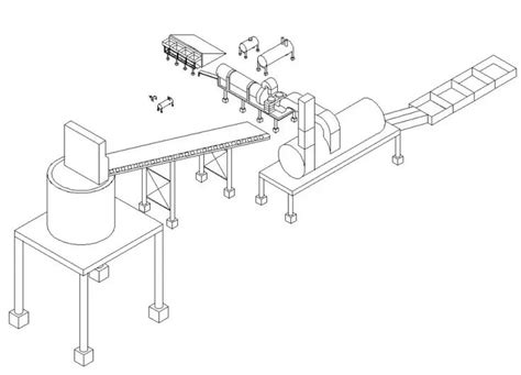 Machine D View Layout In AutoCAD Format