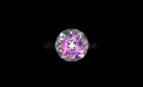 Abstract Pulsating Glow Element From Particles And Dots Explosion Of Multi Colored Dots
