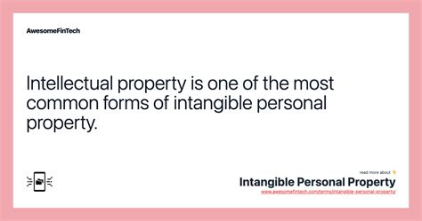 Intangible Personal Property Awesomefintech Blog