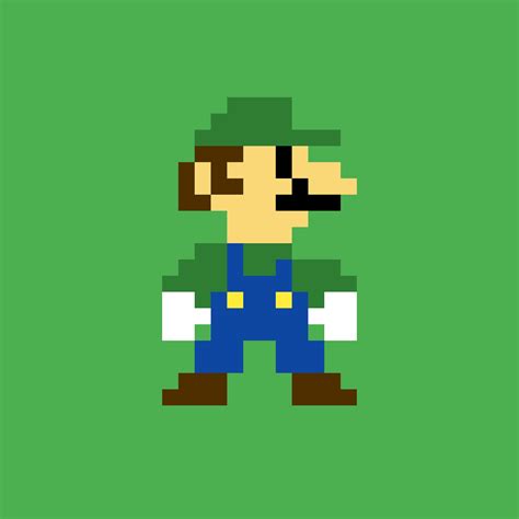 Pixilart Luigi Sprite By Nintendo Fan