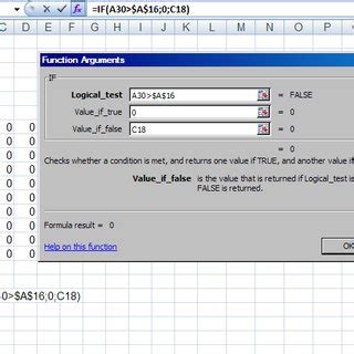 Dialog Box Of Function IF In Excel Download Scientific Diagram