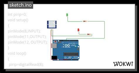 Pir Copy Wokwi Esp32 Stm32 Arduino Simulator