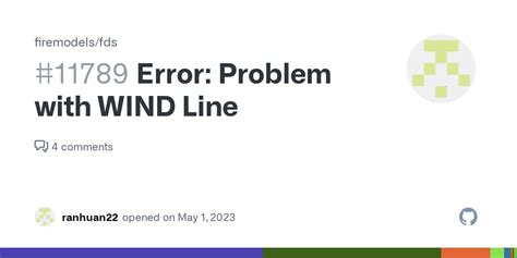 Error Problem With Wind Line · Issue 11789 · Firemodelsfds · Github