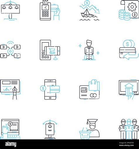 Branding Strategy Linear Icons Set Identity Perception Differentiation Consistency