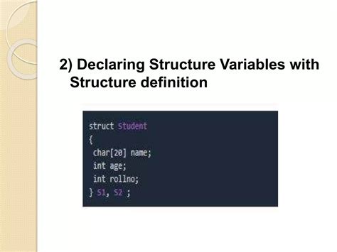 Structures In C Language Pptx Programming Languages Computing