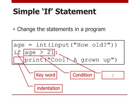 Ppt Programming For Gcse Topic 31 If Statements In Python