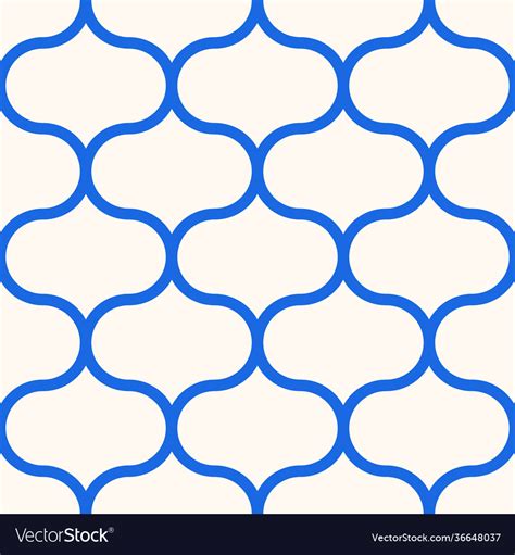 Seamless Pattern Repeating Geometric Elements Vector Image