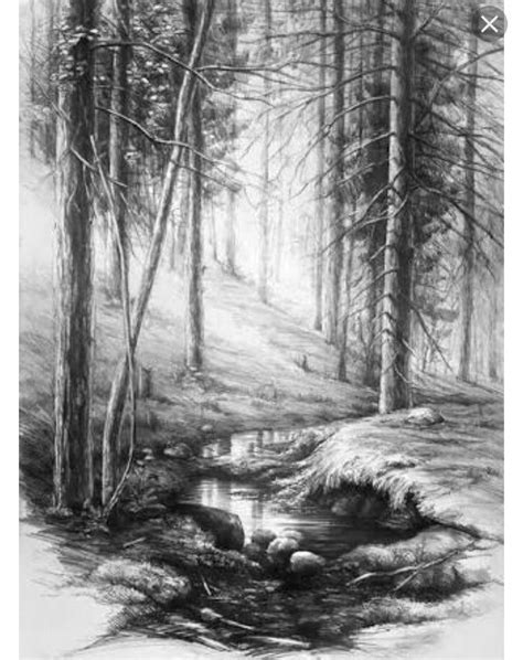 Landscape Pencil Drawing Pinterest Warehouse Of Ideas