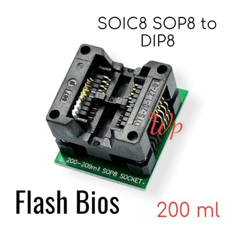 Socket Soic8 Sop8 To Dip8 Programmer Adapter Socket Flash Bios Ic Test Shopee Malaysia