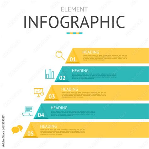 Triangle Diamond Line Level For Infographic Used For Process Diagram Presentation Working