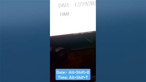 Ms Word Date And Time Shortcut Keys 🔐shorts Shortfeed Youtube