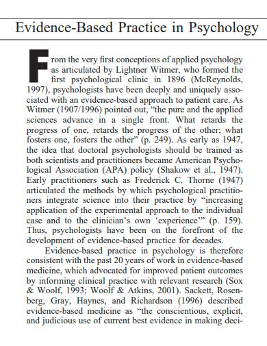 64 Evidence Based Practice Examples To Download