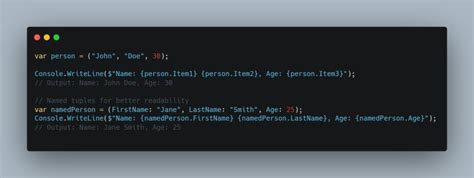 Fatima Azam On Linkedin Csharp Dotnet Tuples Codingtips