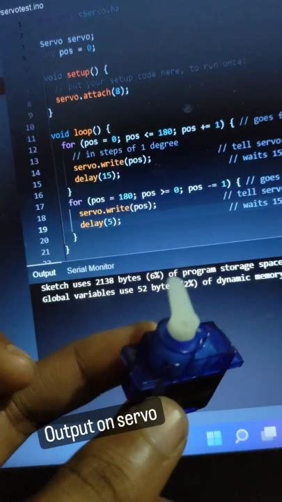 Nishant The Programmer On Linkedin Arduino Servomotor