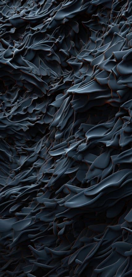 Scientific Abstraction With Futuristic Textured Tissue Waves Tech Background With Close Up Wave