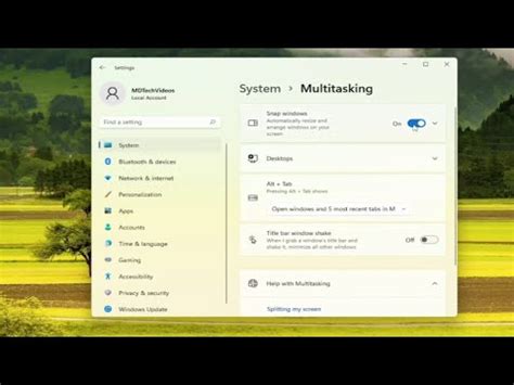 How To Enable Or Disable Snap Layouts On Windows 11 Tutorial YouTube