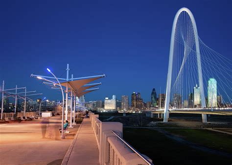 Dallas Skyline From The Pedestrian Bridge Photograph By Rospotte
