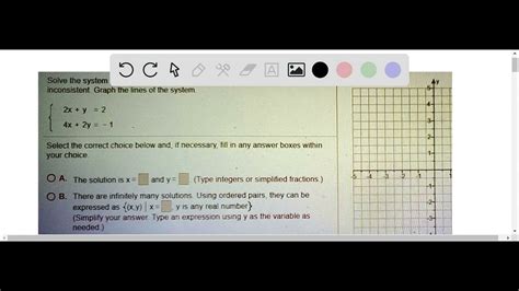 solve the system of equations if the system has no solution say that