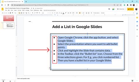 How To Add Bullet Points In Google Slides In Quick Steps