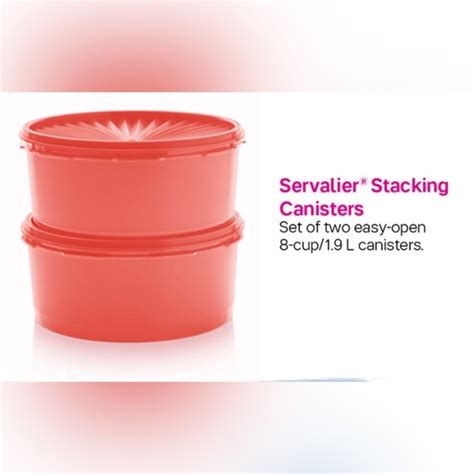 Tupperware Kitchen Tupperware Classic Servalier Stacking Canisters