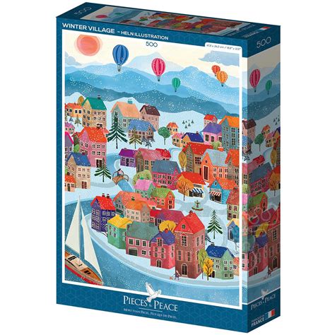 Pieces And Peace Winter Village Puzzle 500pcs Puzzles Canada