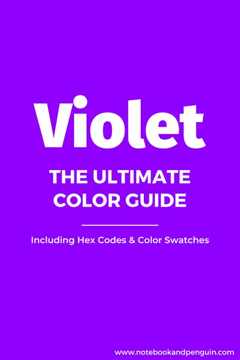 A Complete Guide To The Violet Color With Hex Codes