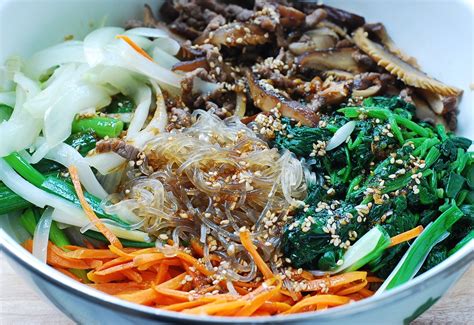 Japchae Korean Stir Fried Glass Noodles Korean Bapsang