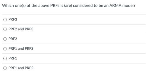 Solved Consider The Population Regression Functions Prf