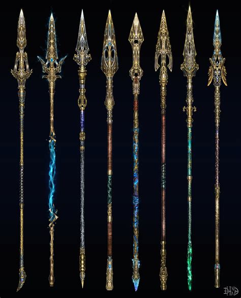 Artstation Spear Gungnir Oleg Bulatnikov Mythical Spears Spears