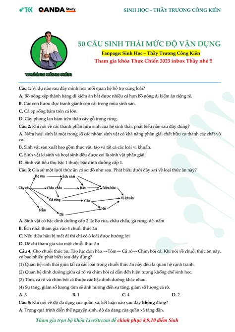 SOLUTION Th Y Tr Ng C Ng Ki N C U Sinh Th I M C V N D Ng Studypool