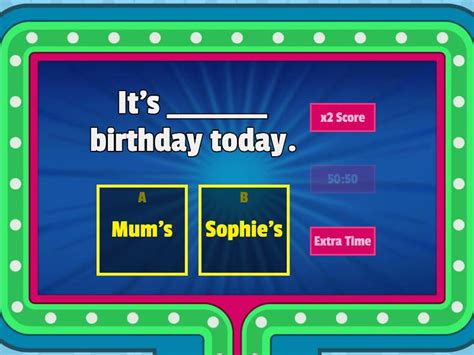 Go Getter 1 Unit 1 Gameshow Quiz