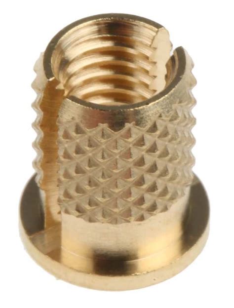 Rs Pro Rs Pro M5 Brass Threaded Insert 8mm Diameter 64mm Depth 9