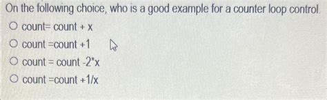 Solved On The Following Choice Who Is A Good Example For A