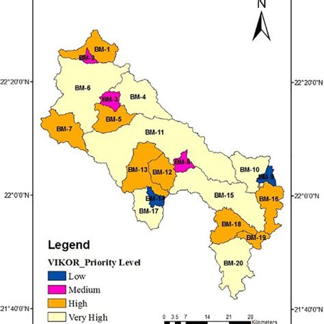 Prioritization Of Sub Watersheds Using The Compound Method Download Scientific Diagram