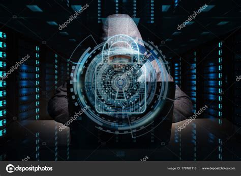 Hacker Accessing To Personal Data Information With A Computer 3d