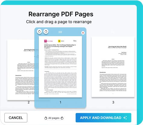 Rearrange PDF Files Online For Free Using Fill